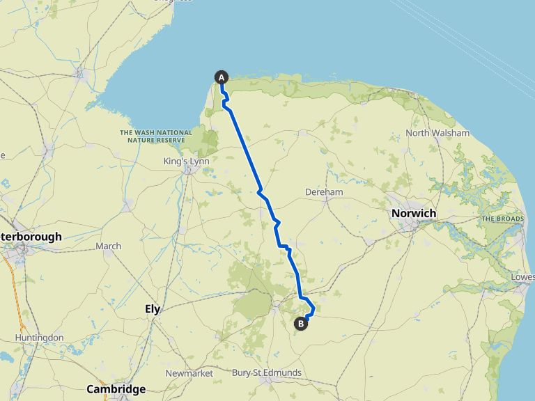 The Peddars Way | gravel ride | Komoot